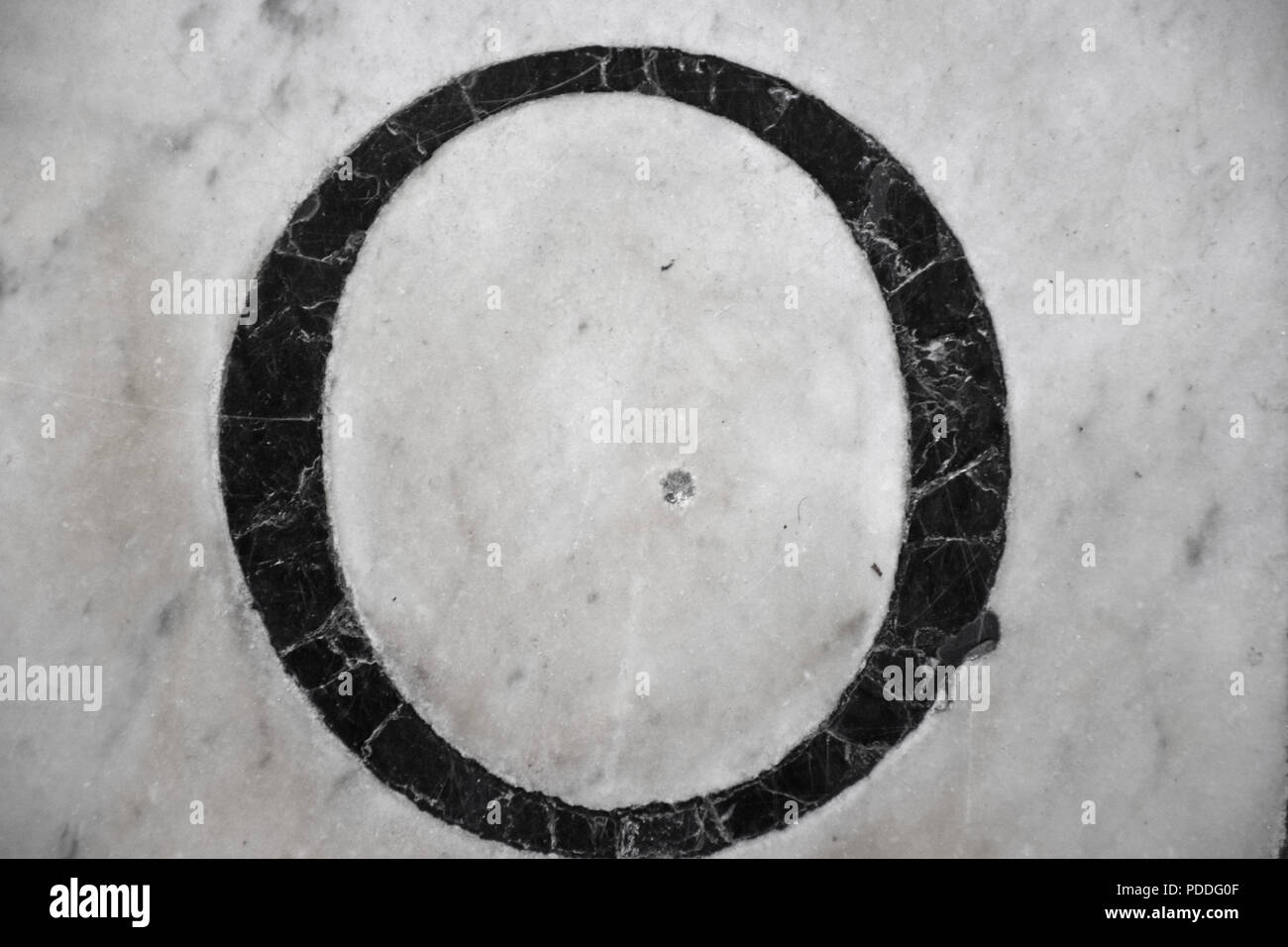 Inlaid letters in the marble floors found in many churches and Catholic ...