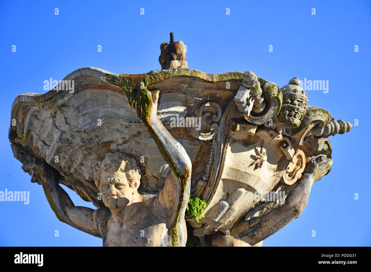 Italy, Rome, square of the mouth of truth, fountain of tritons, view ...