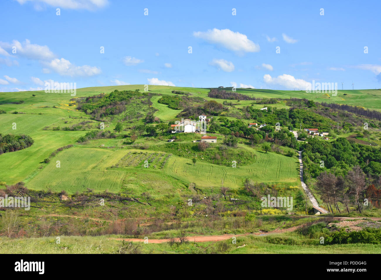 Italy, Puglia region, typical hilly landscape in spring Stock Photo - Alamy