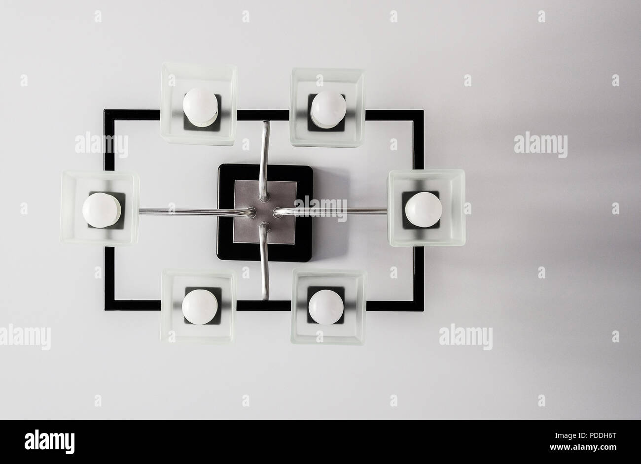 Ceiling light isolated on white background. Soffit Stock Photo - Alamy