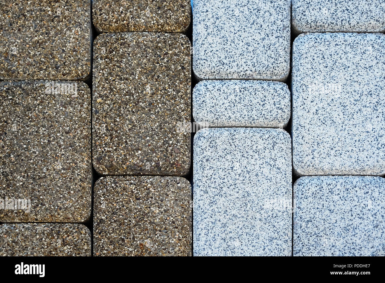 Silicate brick. Big and small. Different color. Decorative bricks. The ...