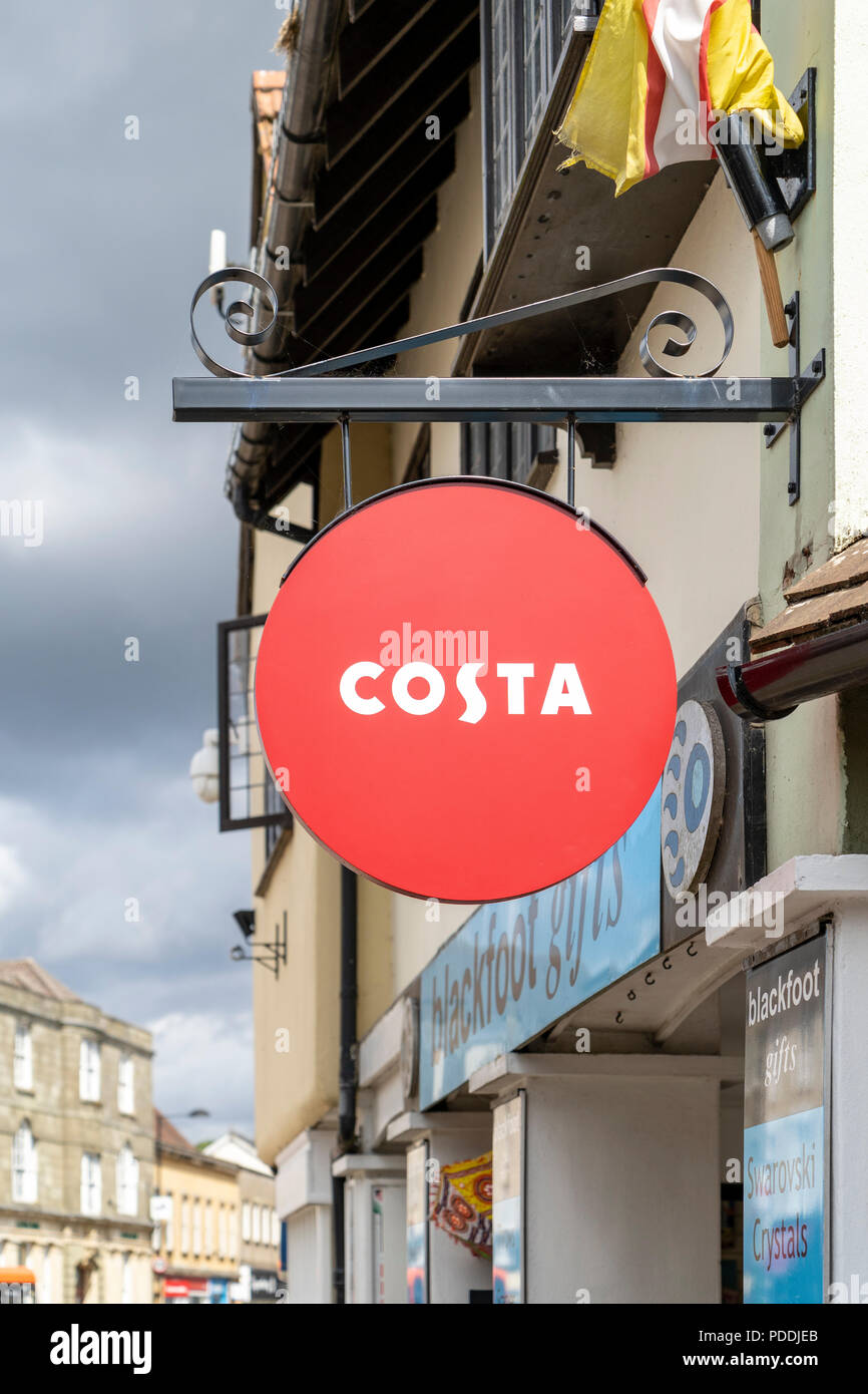 Costa Coffee sign Stock Photo - Alamy