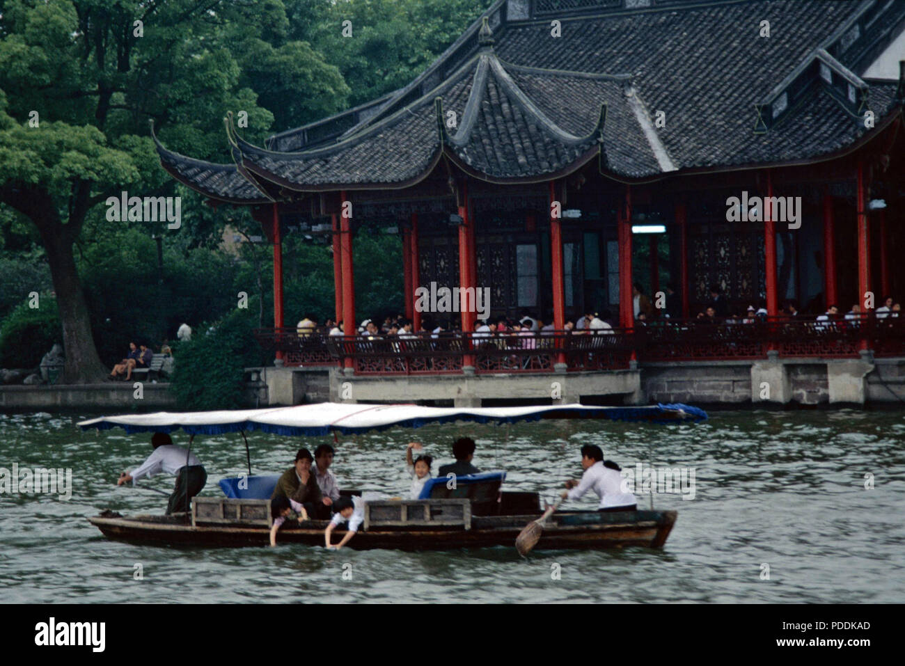 Row boat on West Lake,Hangzhou,China Stock Photo - Alamy