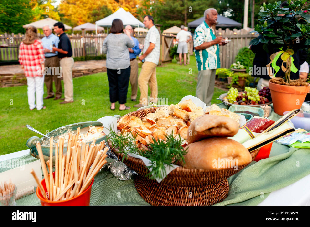 A summer gathering in the South brings a touch of class to the outdoors ...