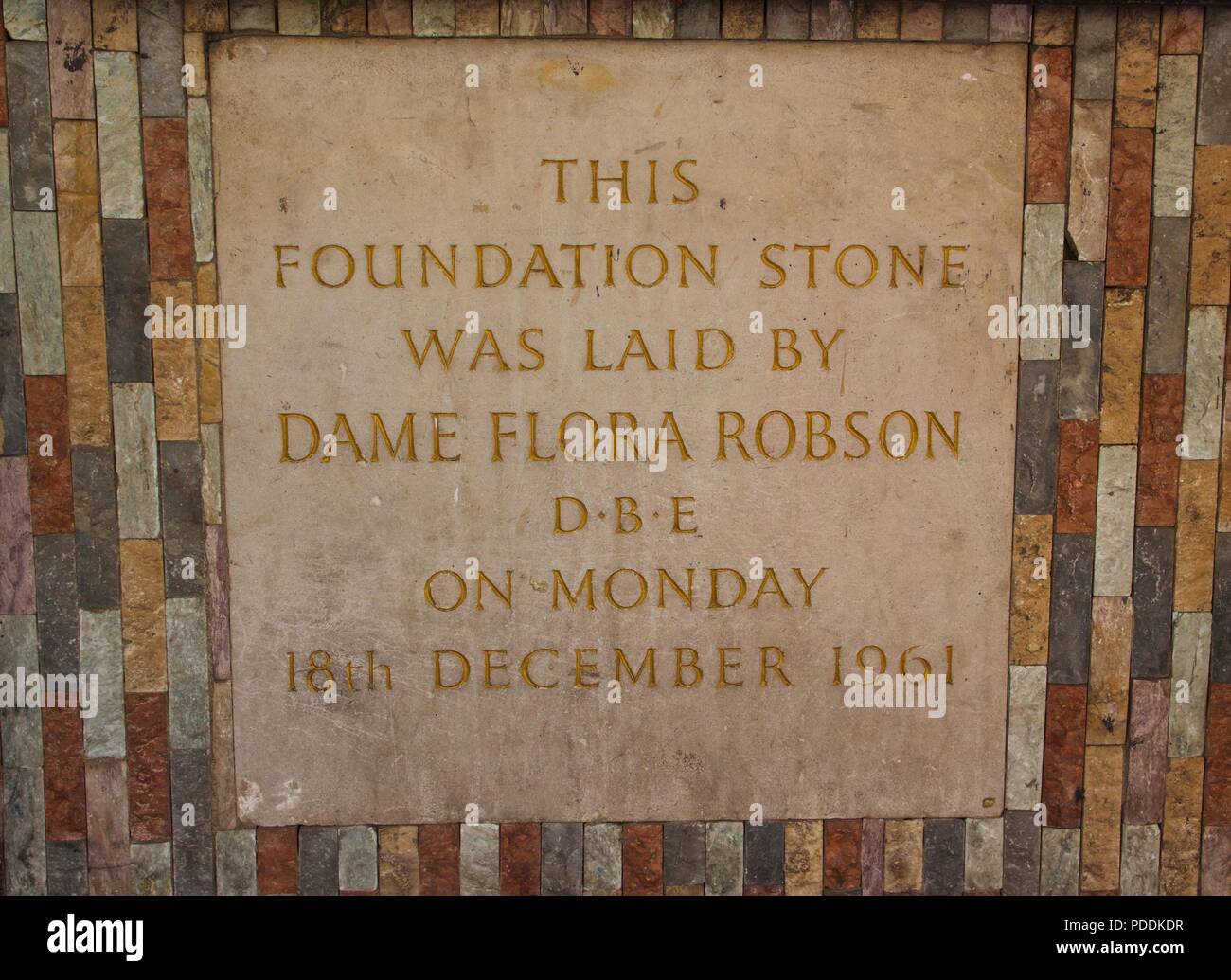 Foundation stone plaque hi-res stock photography and images - Alamy
