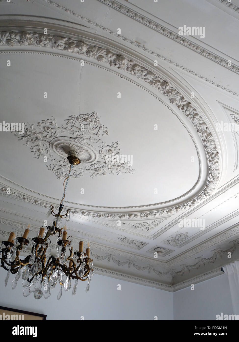 Ceiling detail in the rooms of a beautifully restored major village ...