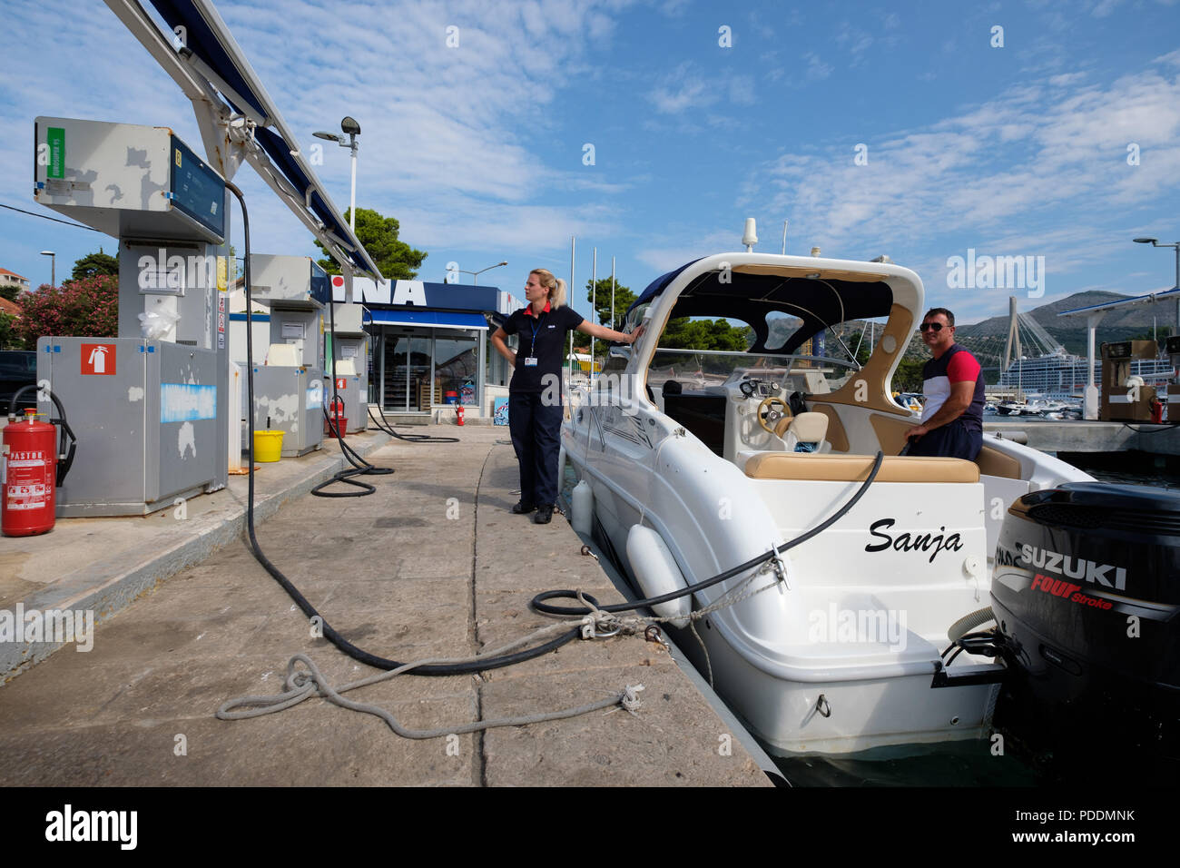 Boat fuelling pump hi-res stock photography and images - Alamy