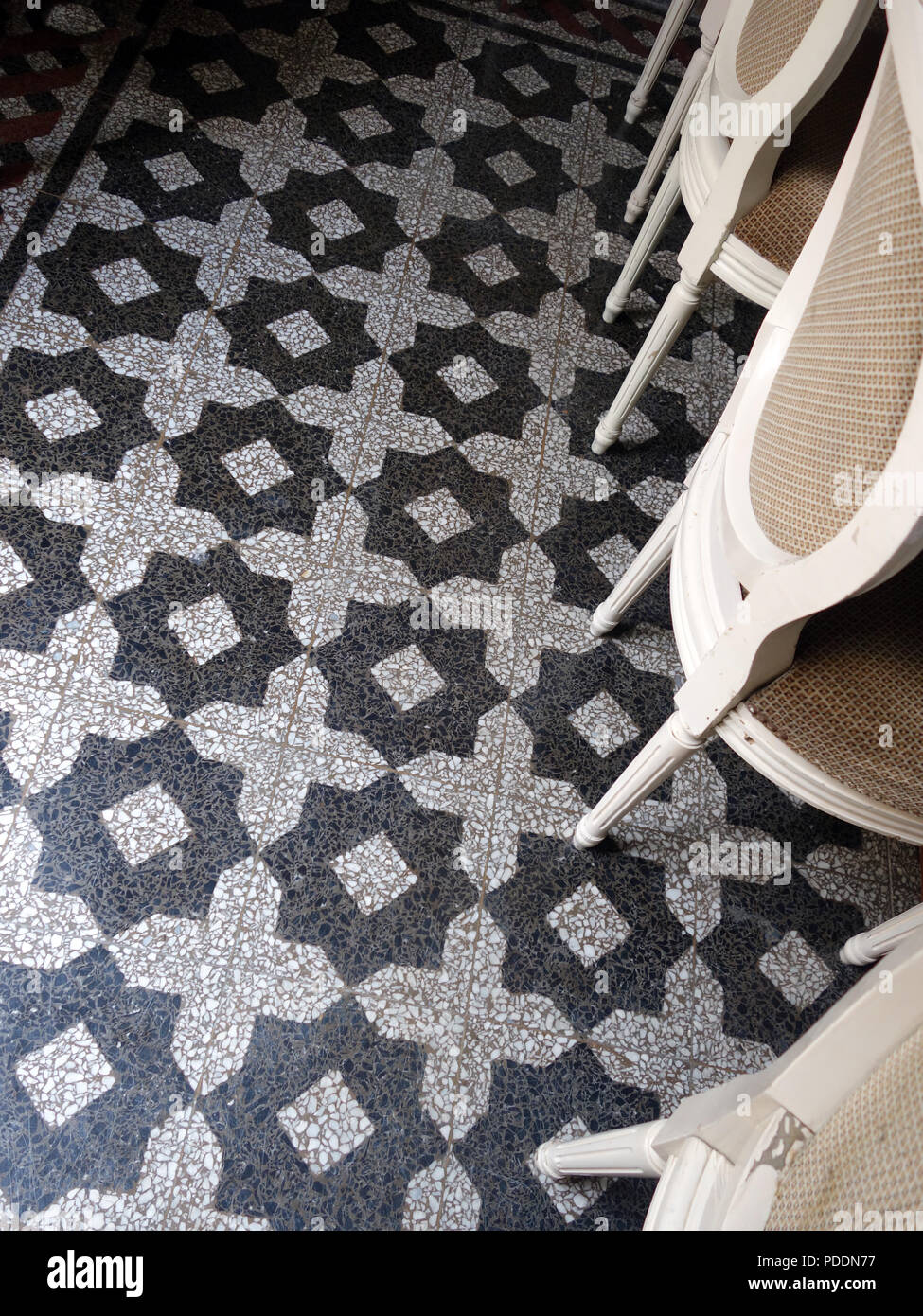 Wonderful Encaustic tiles in a beautifully restored major village house ...