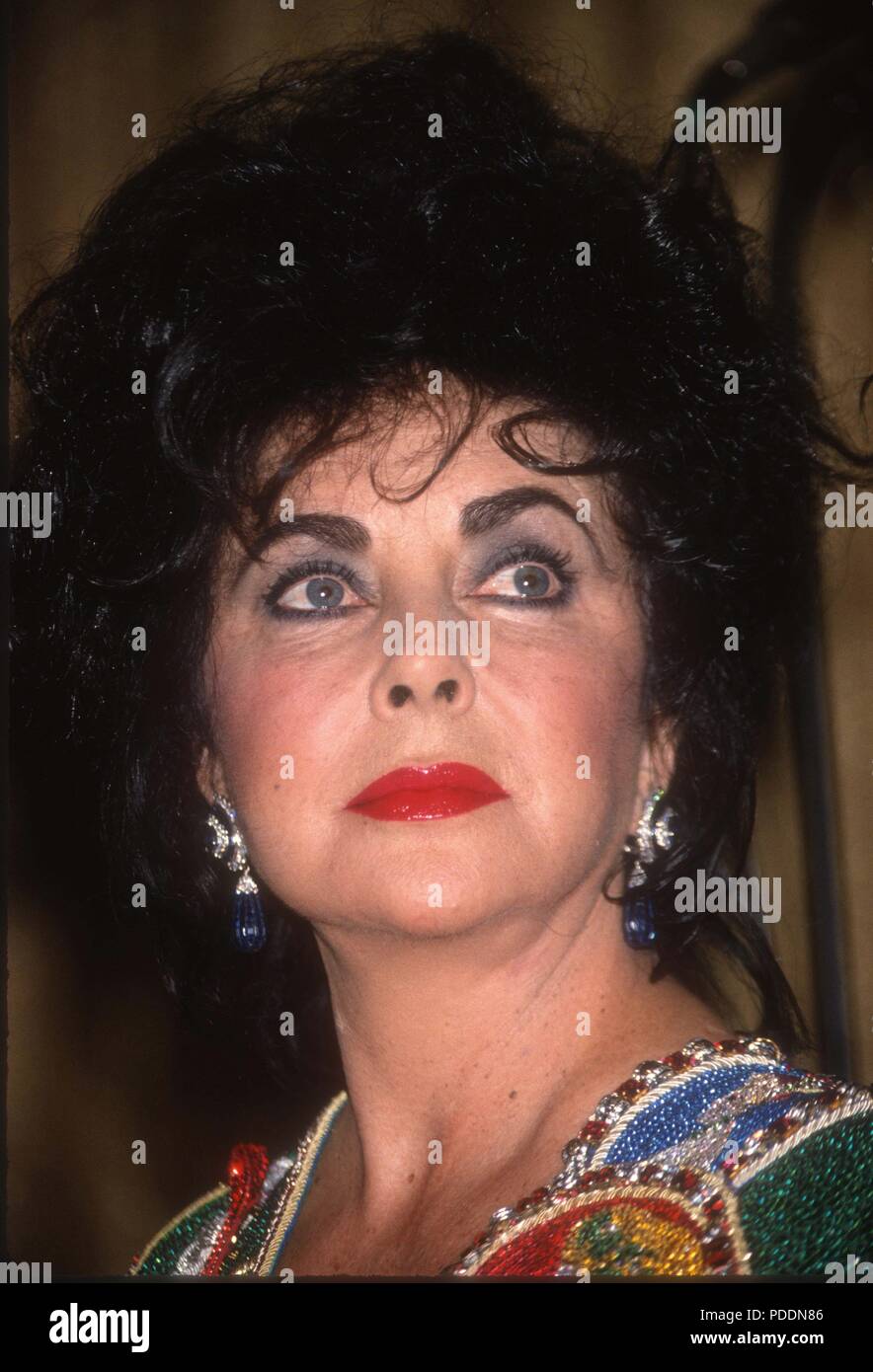 #ElizabethTaylor 1992 Photo By Adam Scull/PHOTOlink.net Stock Photo - Alamy