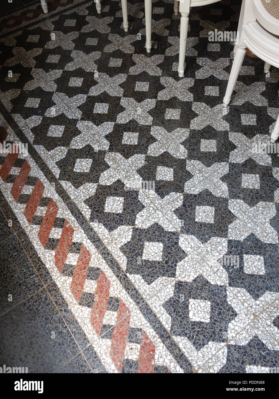 Wonderful Encaustic tiles in a beautifully restored major village house ...