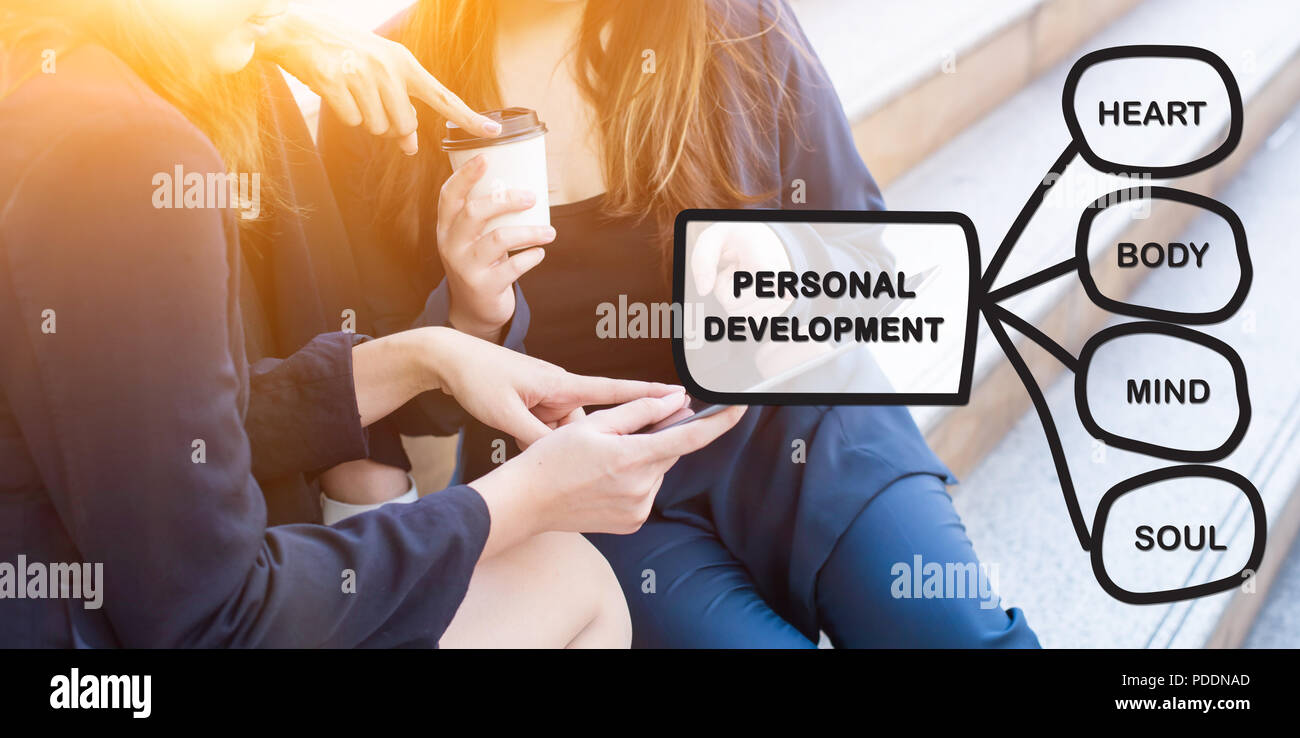 Personal development skill Concept. Chart with keywords for growth and ...