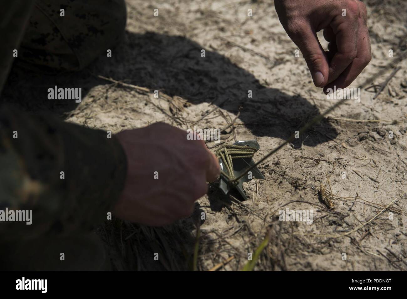 A U.S. Marine with Headquarters and Service Company, 2nd Assault ...