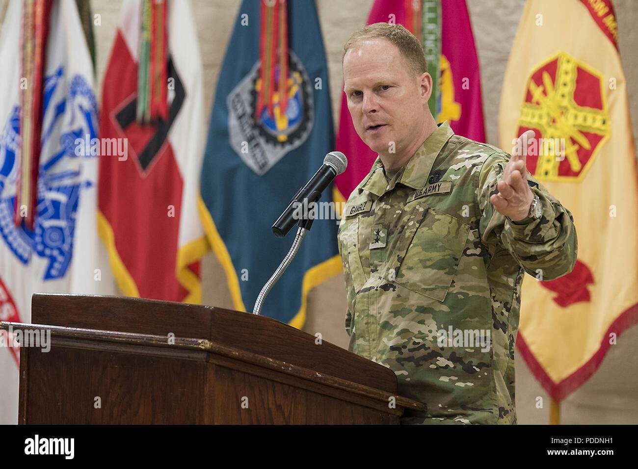 Maj. Gen. Duane Gamble, commanding general of the U.S. Army Sustainment ...