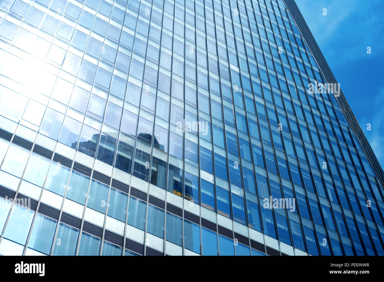 Bottom up view of Modern office building Stock Photo - Alamy