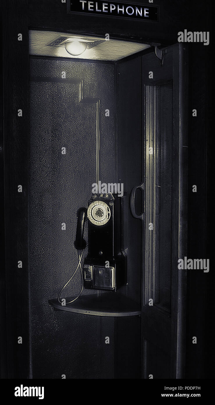 Historical phone booth hi-res stock photography and images - Alamy