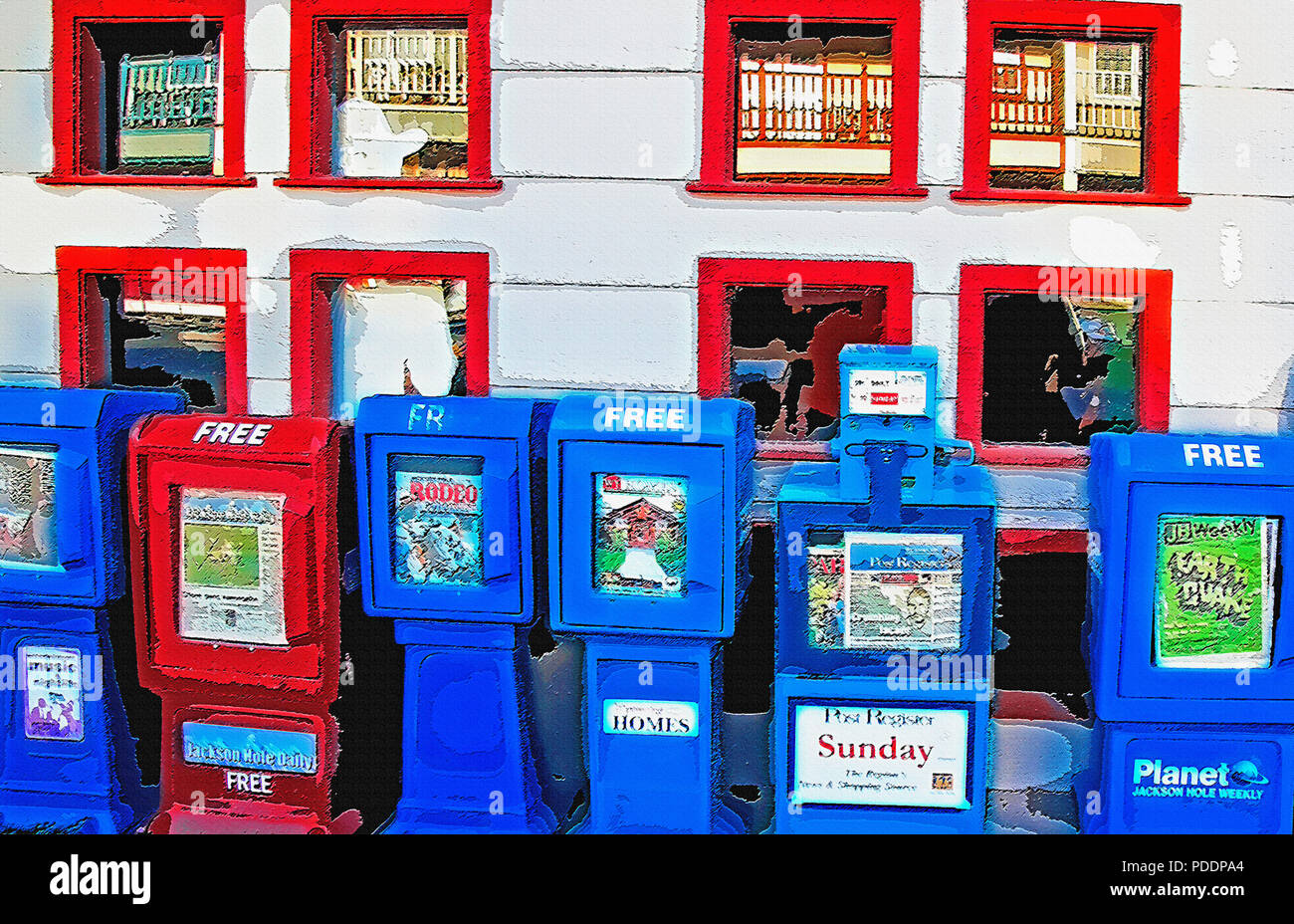 Free newspaper stands hi-res stock photography and images - Alamy