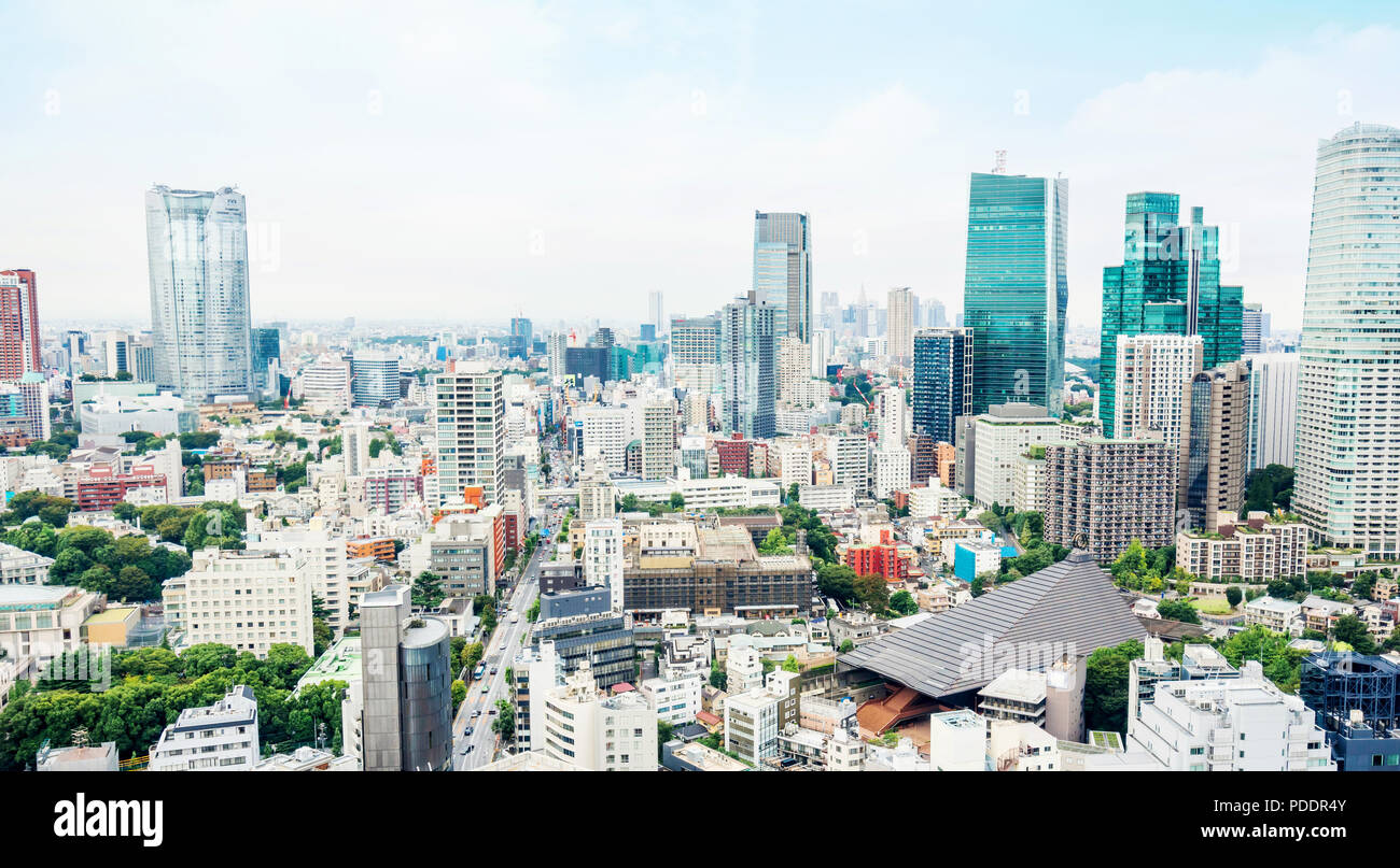 Business and culture concept - panoramic modern city skyline bird eye ...