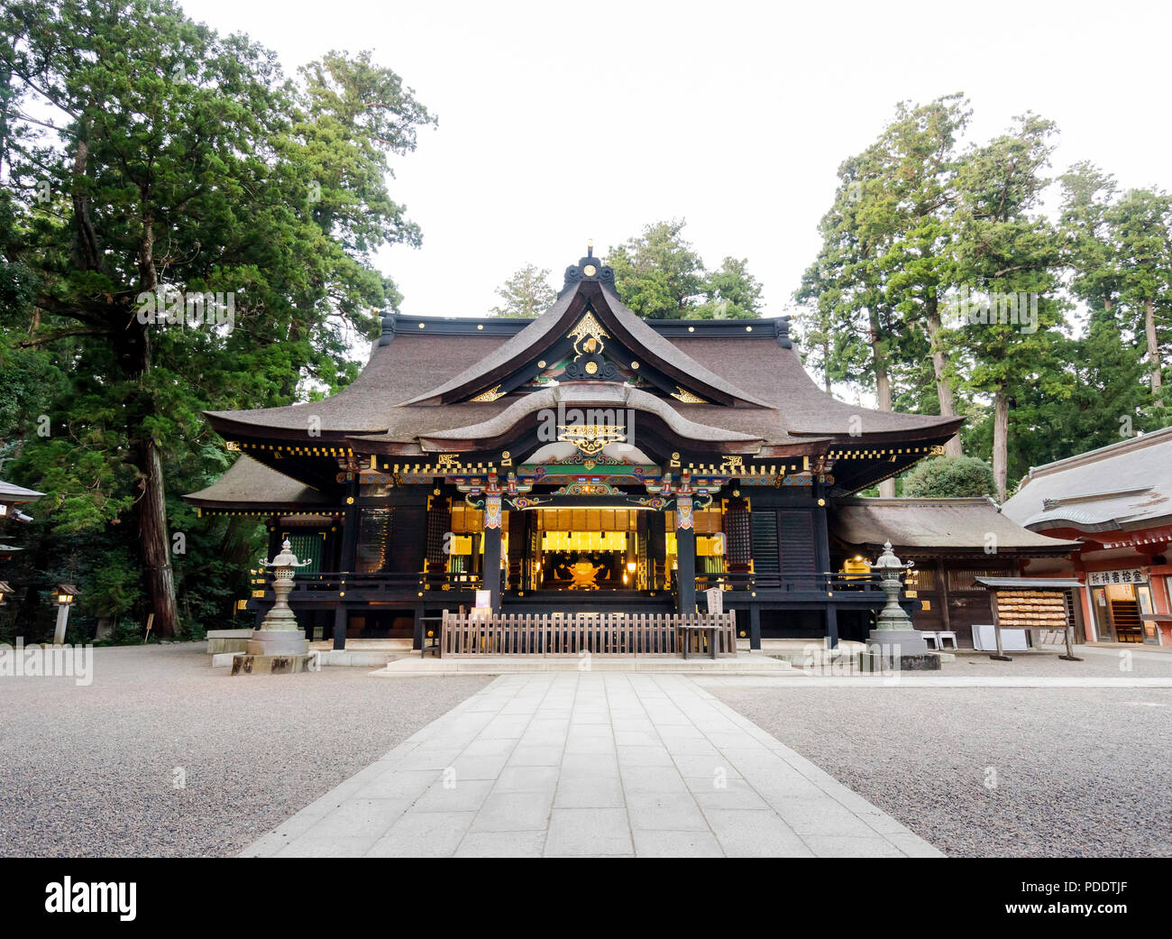 Katori jingu shrine in green forest. the history culture heritage in ...