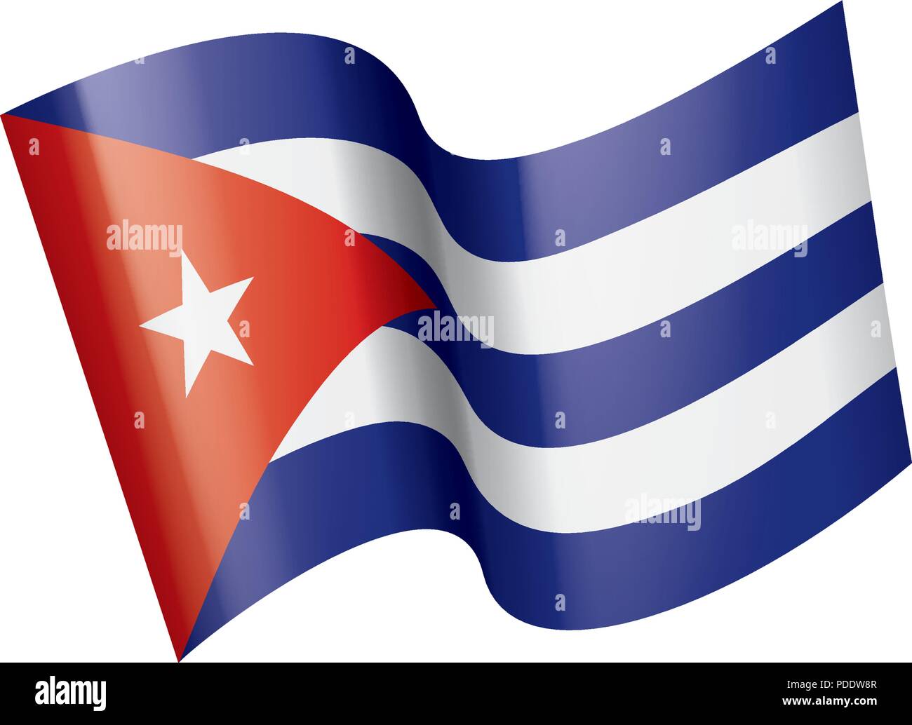 Cuban flag vector Cut Out Stock Images & Pictures - Alamy