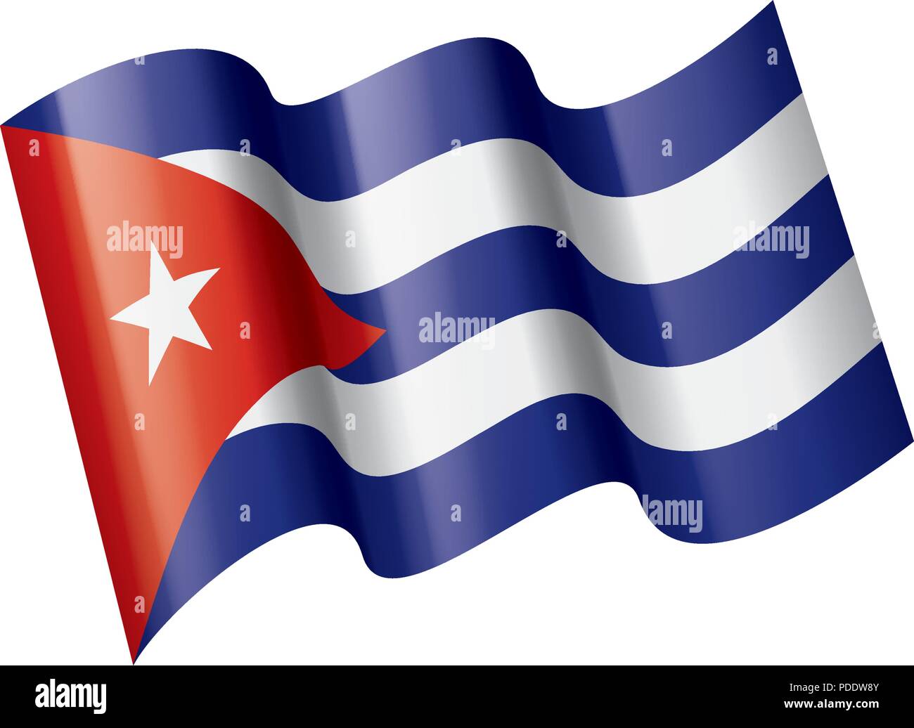 Cuban flag vector Cut Out Stock Images & Pictures - Alamy