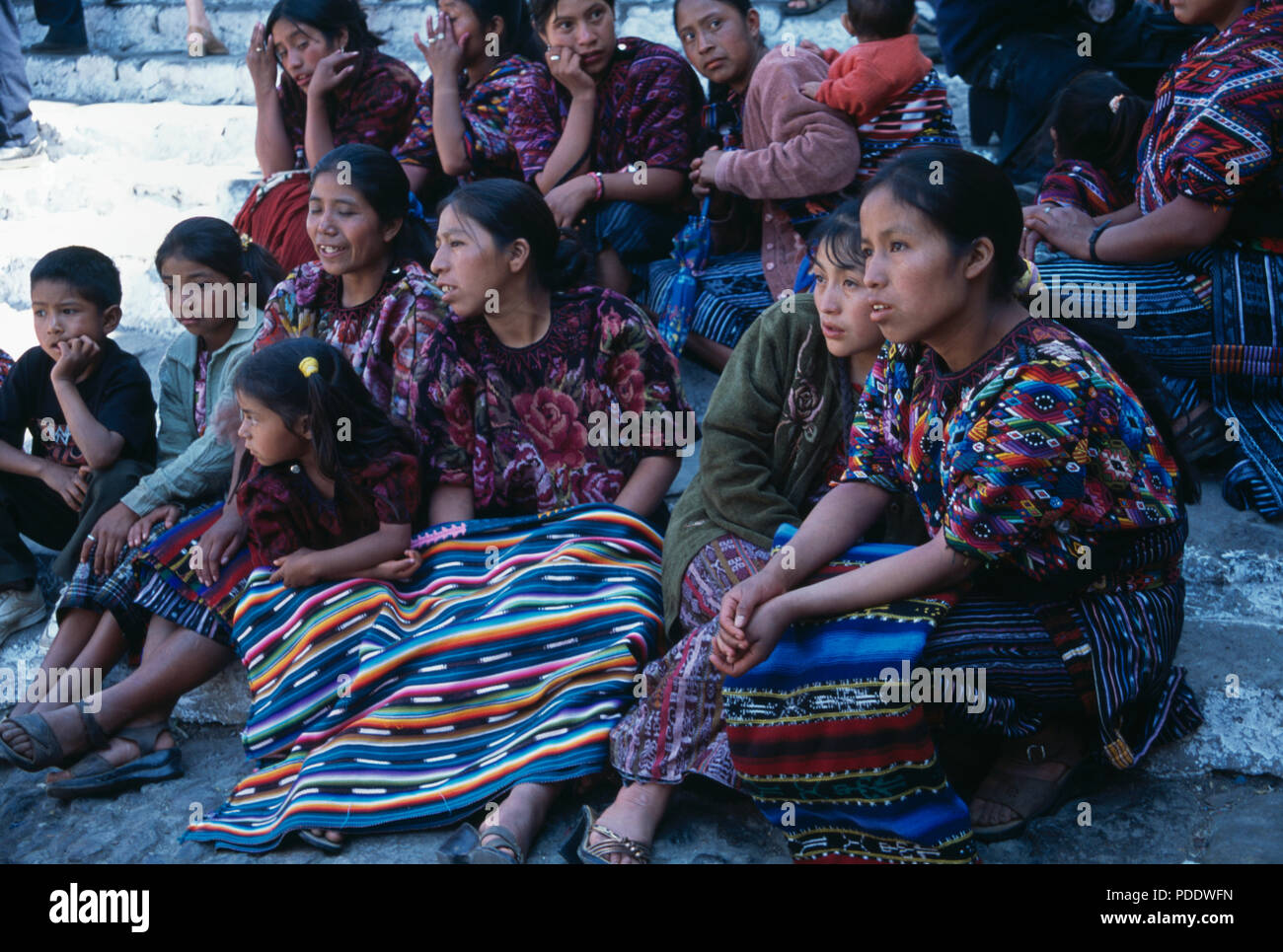 Quiche Maya woman wearing traditional dress in Chichicastenango ...