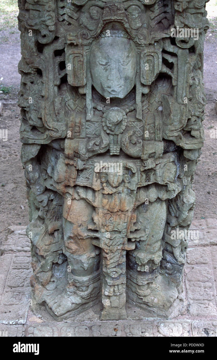 Mayan stela at copan honduras hi-res stock photography and images - Alamy