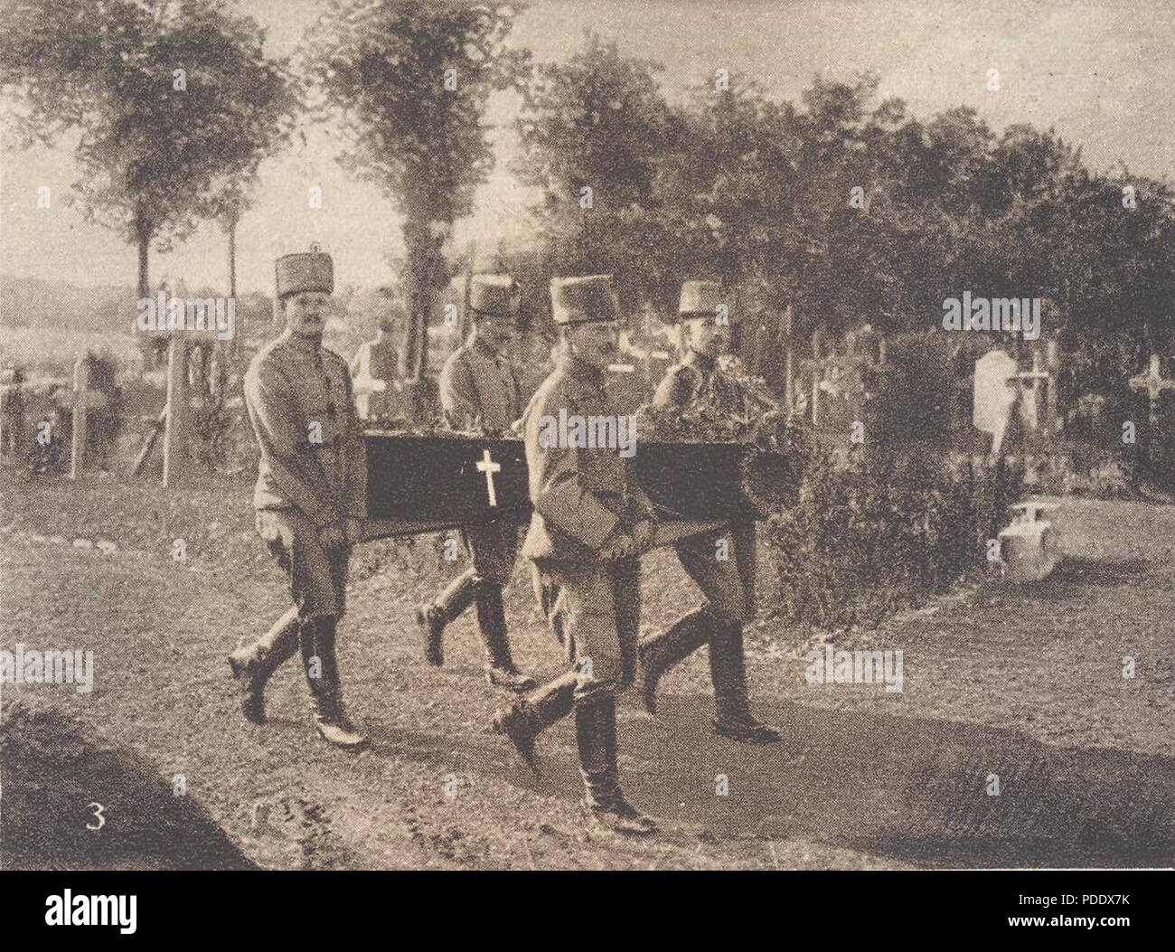 55 BASA-237K-1-361-15-From the West Front. German Soldier being carried ...