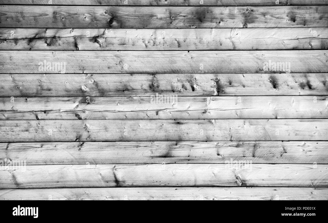 Horizontal pine wood fence Black and White Stock Photos & Images - Alamy