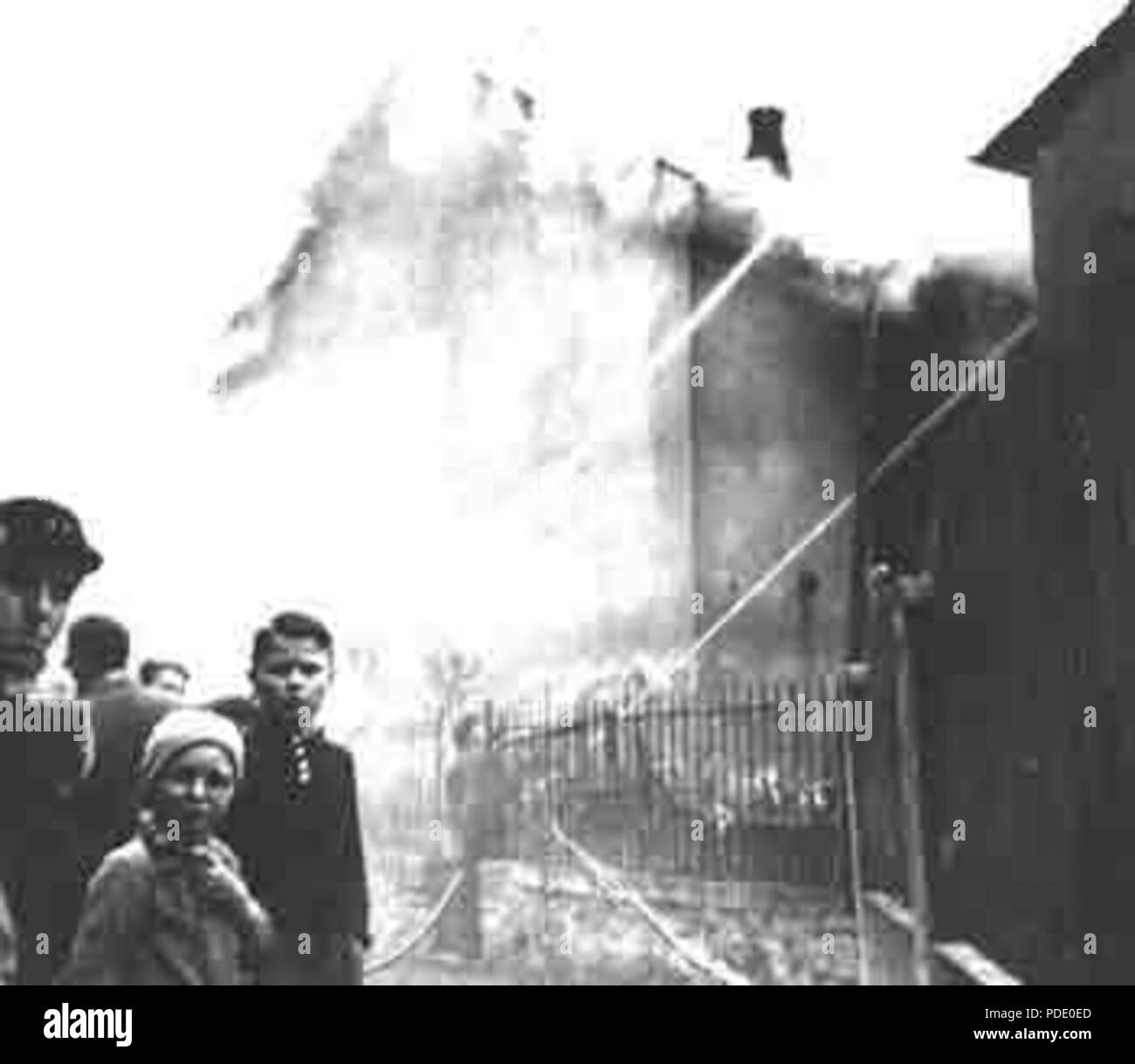 Riots burning Black and White Stock Photos & Images - Alamy