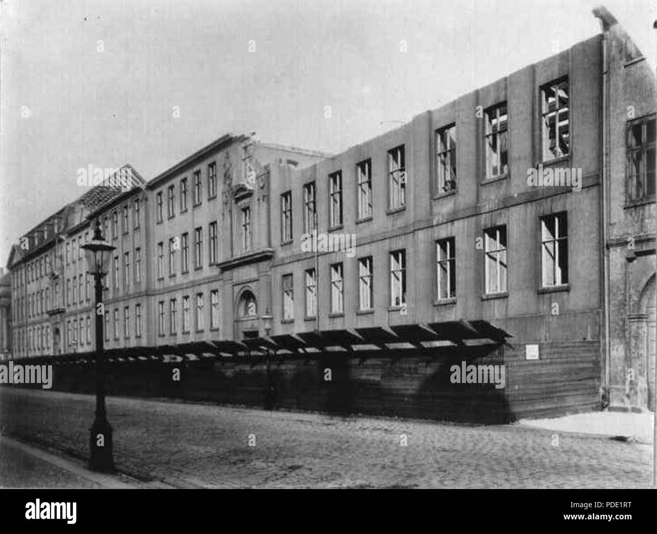 Demolition of hospital Black and White Stock Photos & Images - Alamy