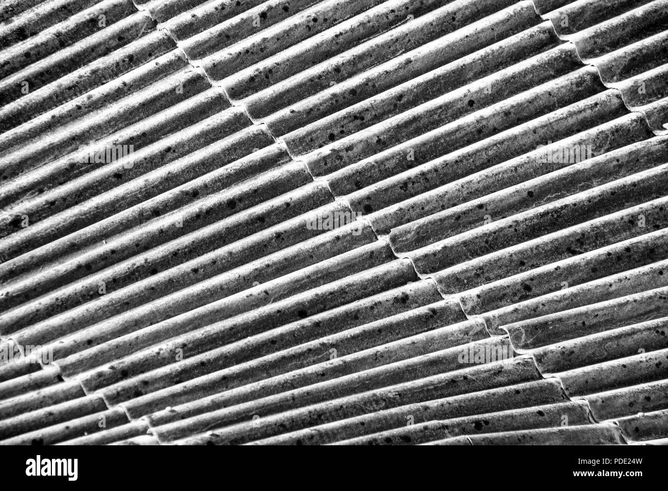 Old slate roof as background Stock Photo - Alamy