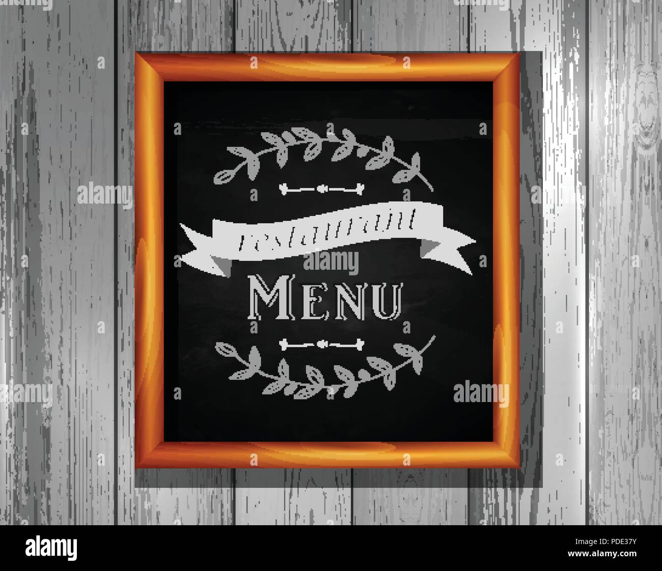 Restaurant menu board Restaurant menu bulletin board Stock Vector Image ...