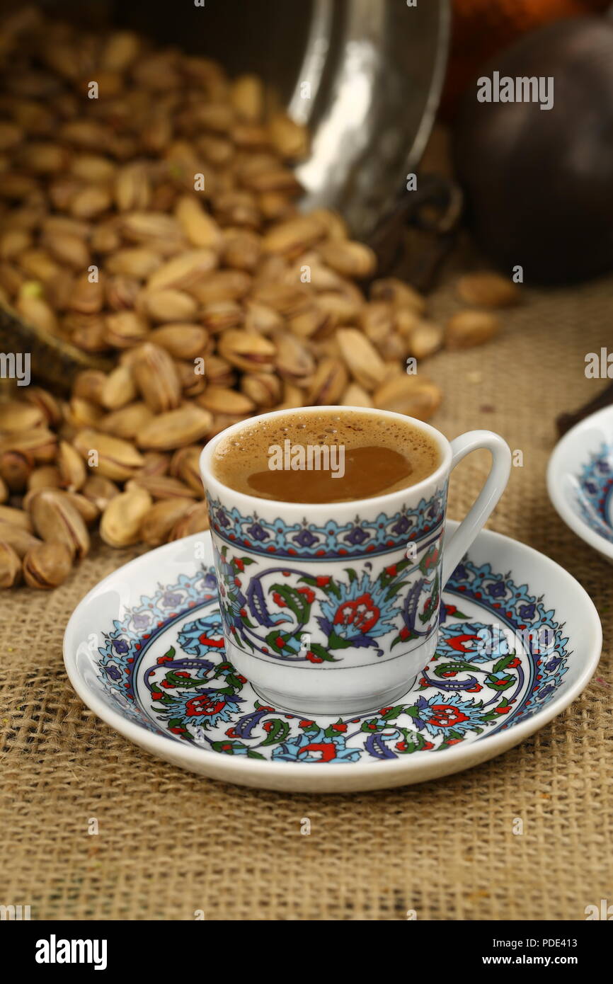 Turkish coffee turk cup water hi-res stock photography and images - Alamy