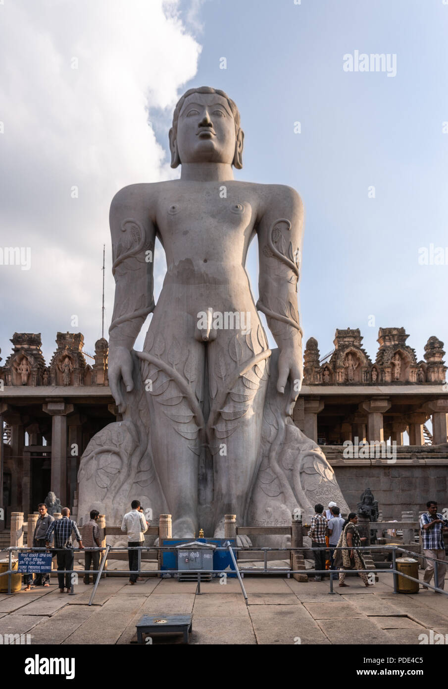 Shravanabelagola, Karnataka, India - November 1, 2013: At the Jain ...