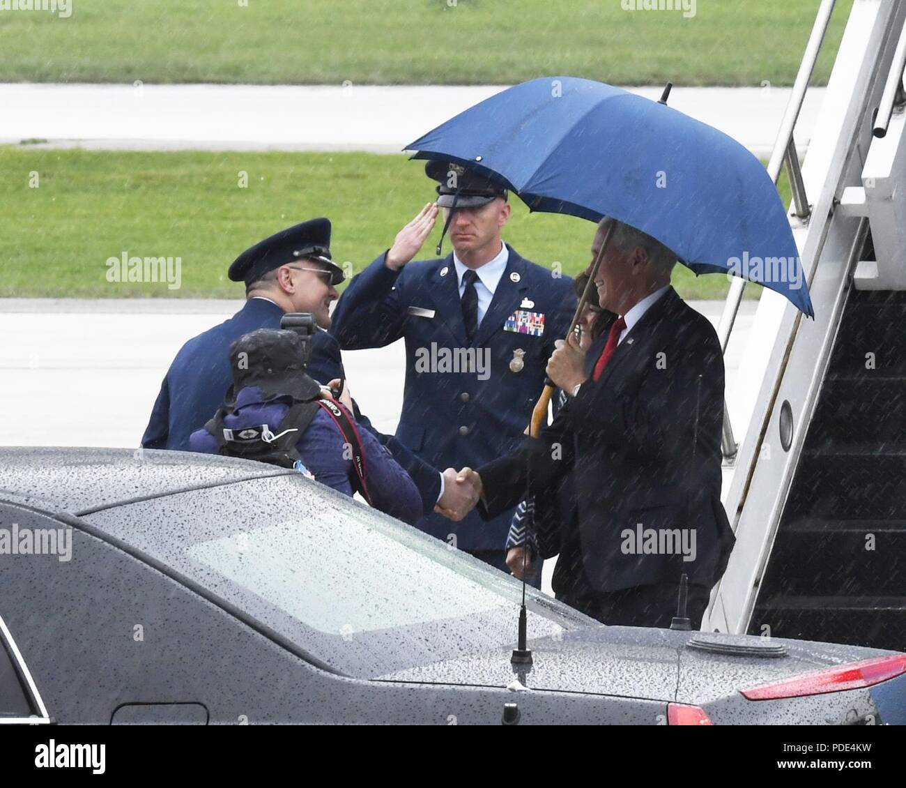 Col. Daniel Whipple, 110th Attack Wing Vice Commander, greets Vice ...