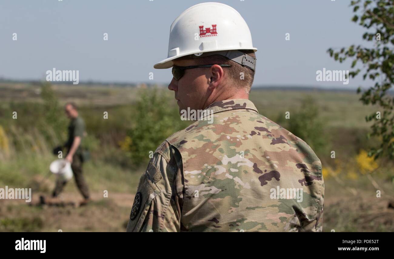 U.S. Army Master Sgt. Byron Smith, the construction operations noncommissioned officer in charge ...