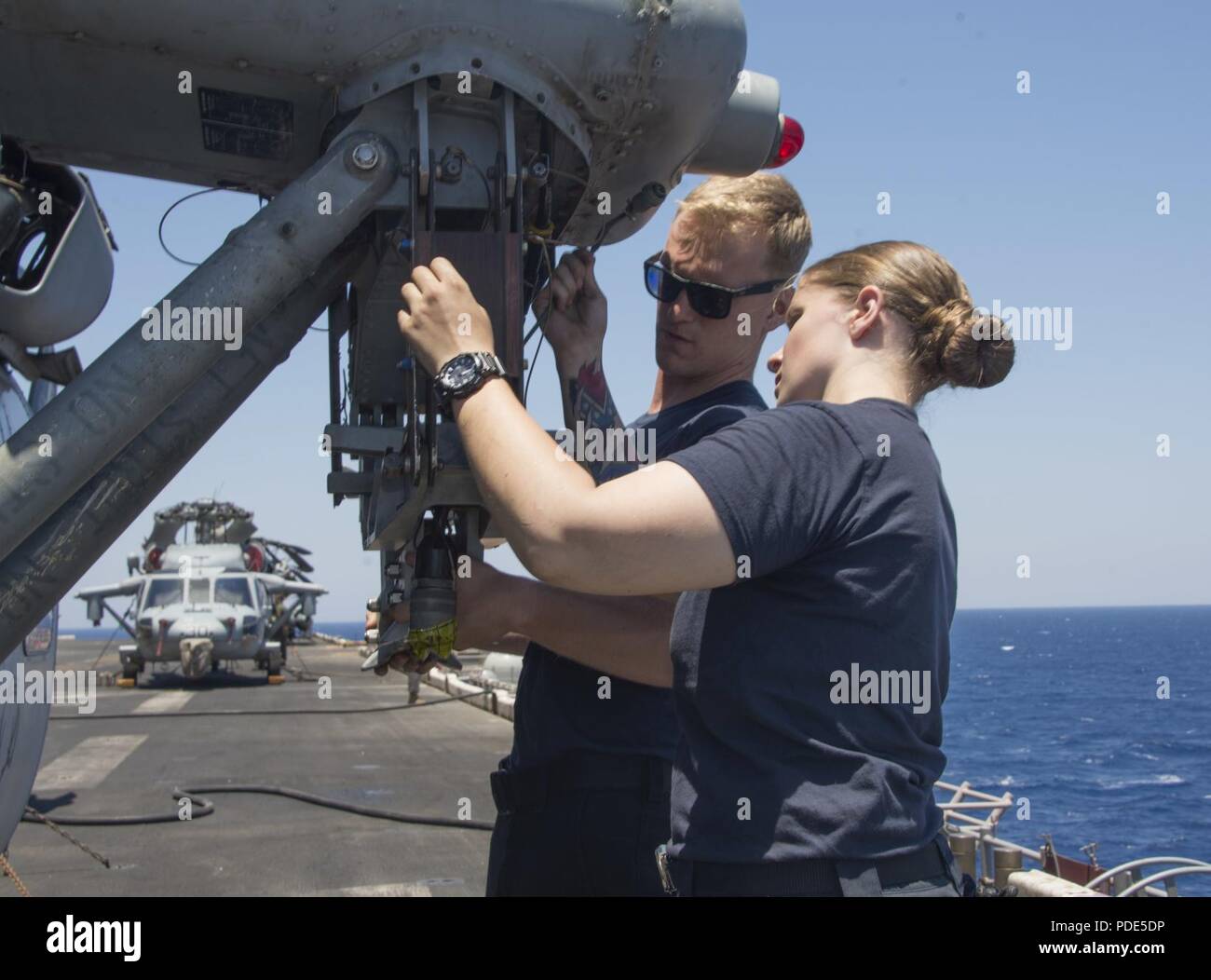 U.S. 5TH FLEET AREA OF OPERATIONS (May 14, 2018) Aviation Ordnanceman ...