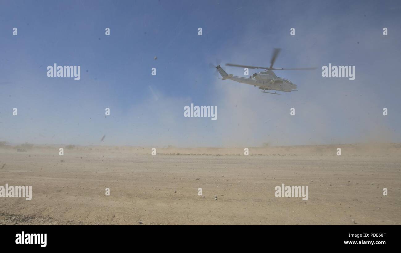 A U.S. Marine Corps AH-1Z Super Cobra assigned to Marine Light Attack ...
