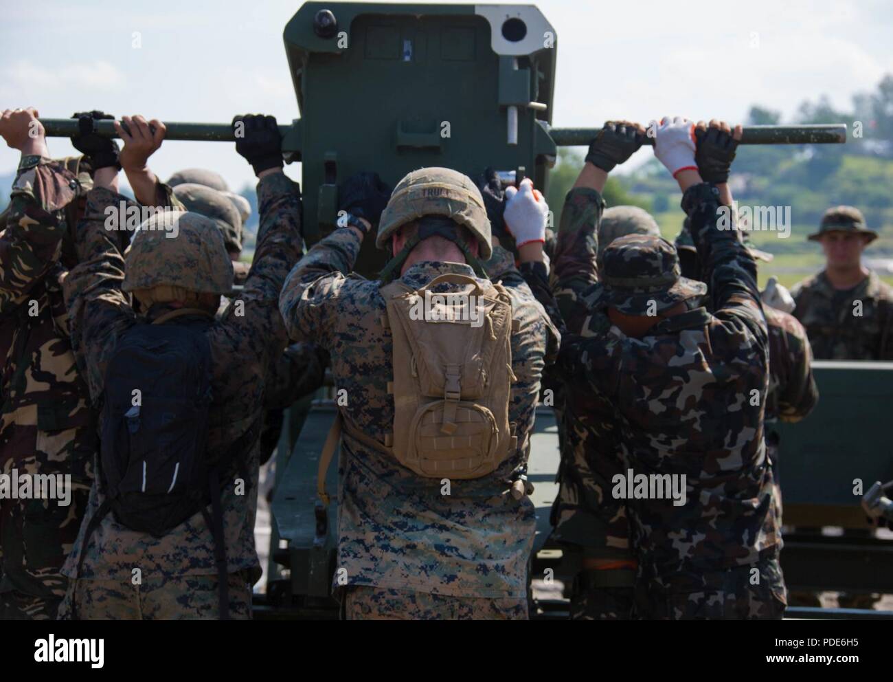 U.S. Marines with Bridge Company, 9th Engineer Support Battalion, 3rd ...