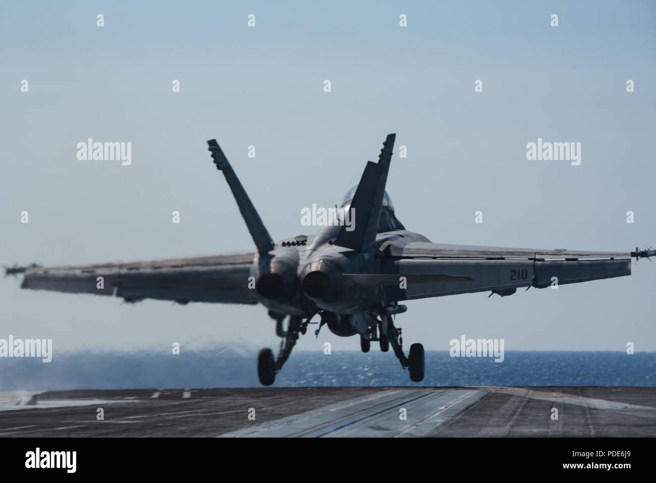 MEDITERRANEAN SEA (May 14, 2018) An F/A-18F Super Hornet, assigned to ...