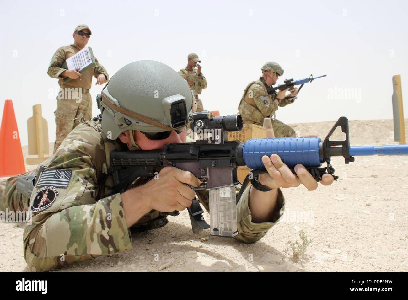 Members of the 379th Expeditionary Security Forces Squadron train in ...