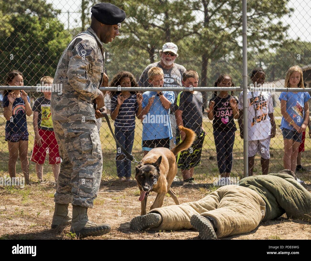 Staff Sgt. Dejean Rodgers and Caro, 96th Security Forces Squadron ...