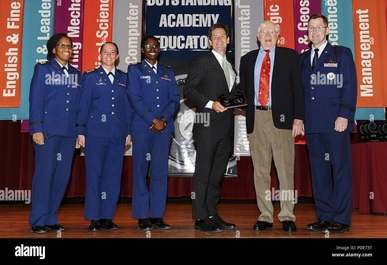 U.S. Air Force Academy Dean Brig. Gen. Andrew Armacost (far right ...