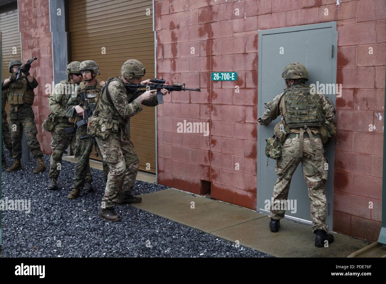 U.S. Marines with 6th Engineer Support Battalion, 4th Marine Logistics ...