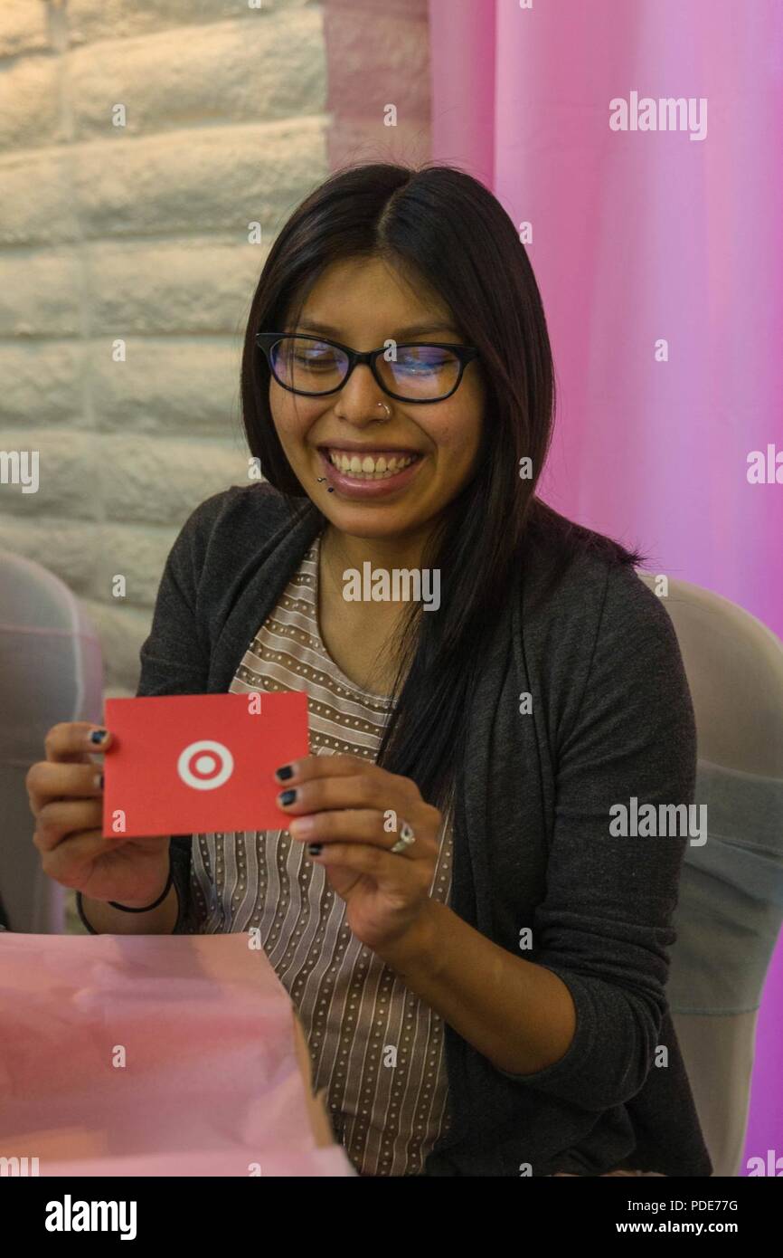 Nikki Lovelady, expecting to give birth on May 17, 2018, attends the ...