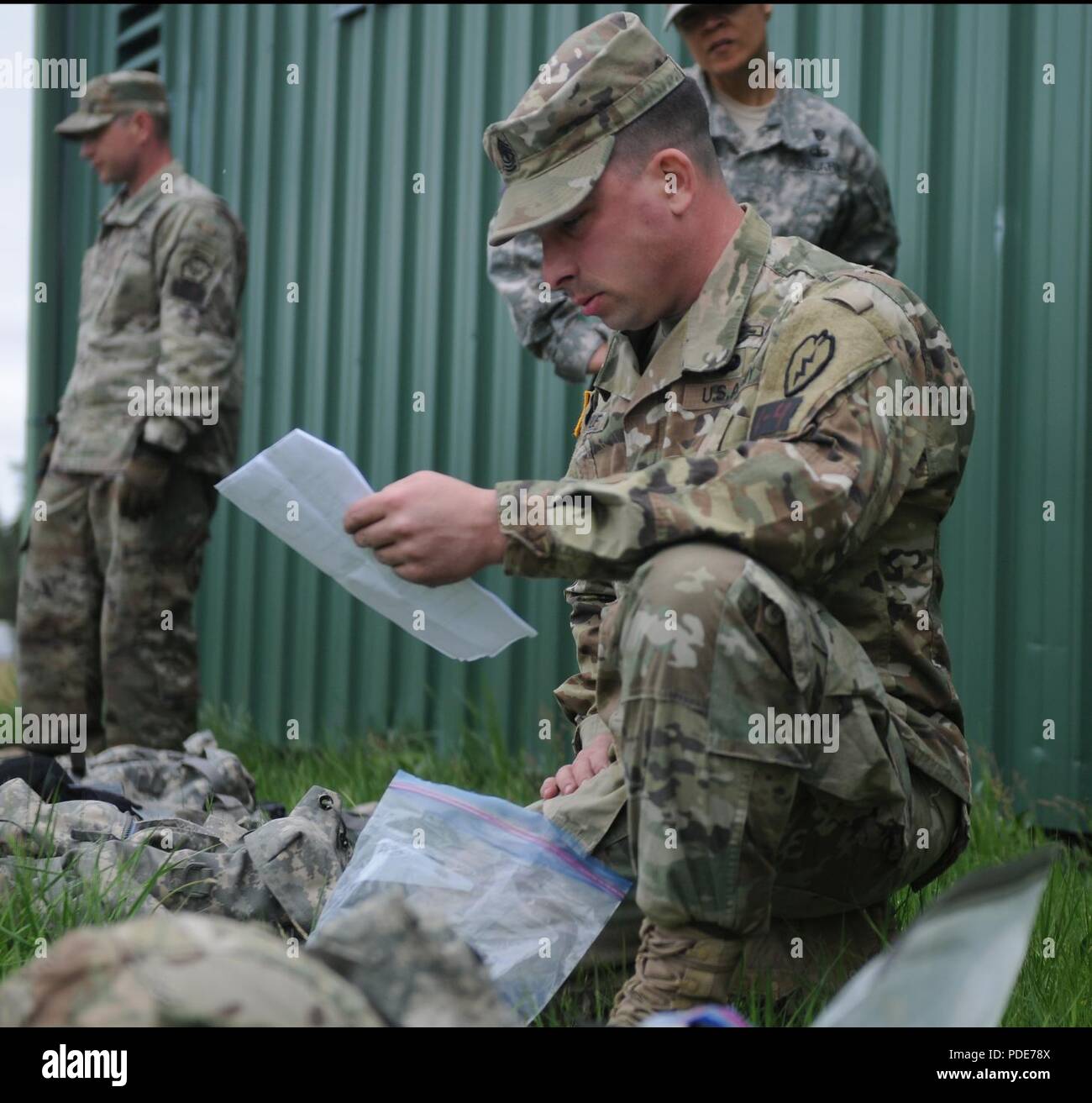 1st Sgt. John Ryle, the first sergeant representing U.S. Army Alaska in ...