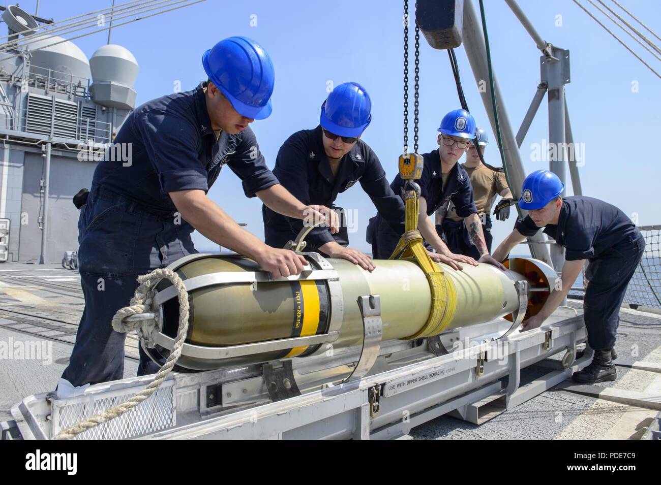 TOKYO BAY (May 15, 2018) Sailors assigned to the Ticonderoga-class ...