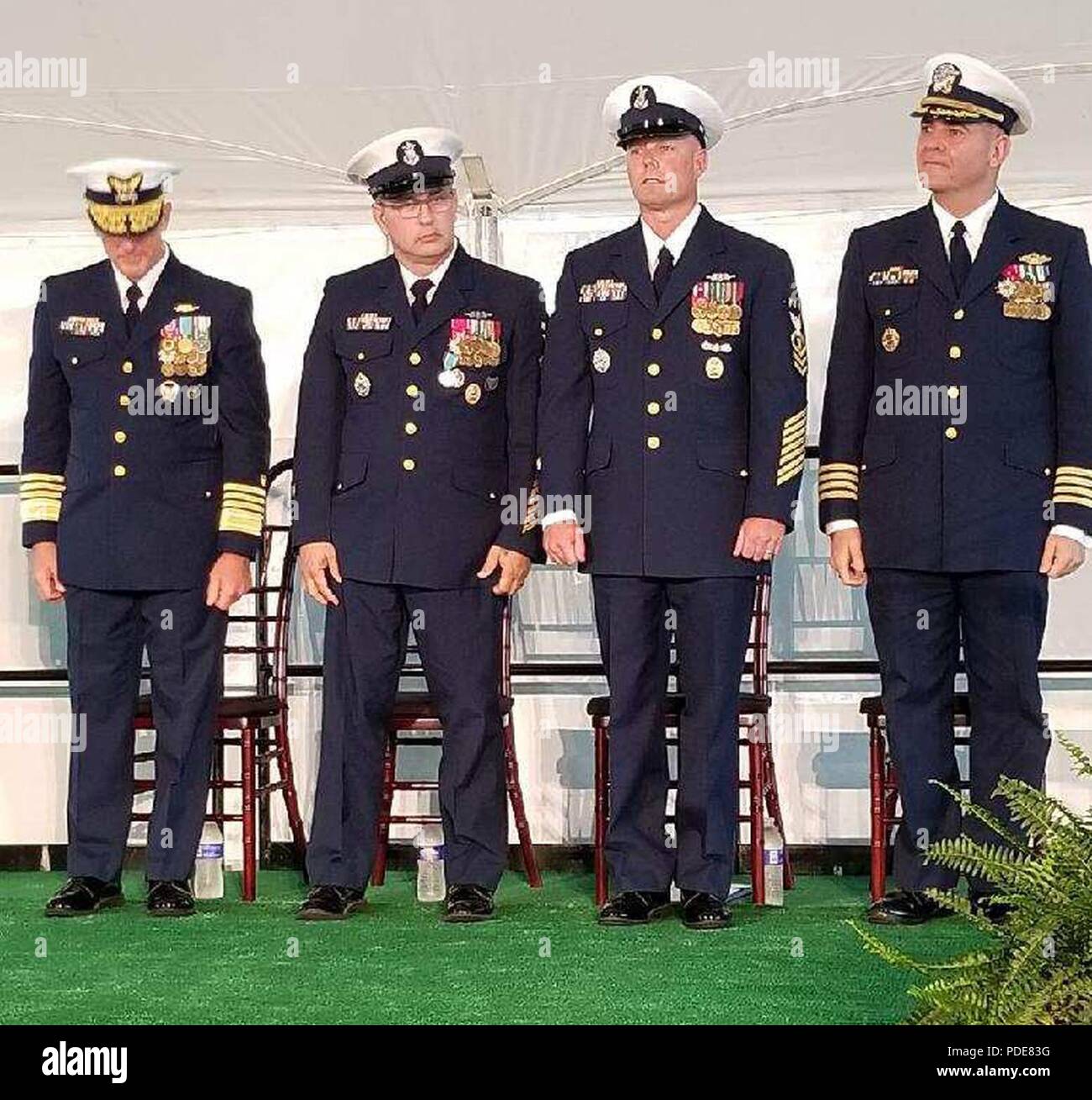 Commandant Adm. Paul Zukunft, Master Chief Petty Officer of the Coast ...