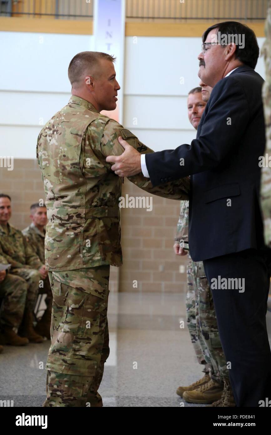 South Dakota Lt. Gov. Matt Michels congratulates and welcomes home U.S ...