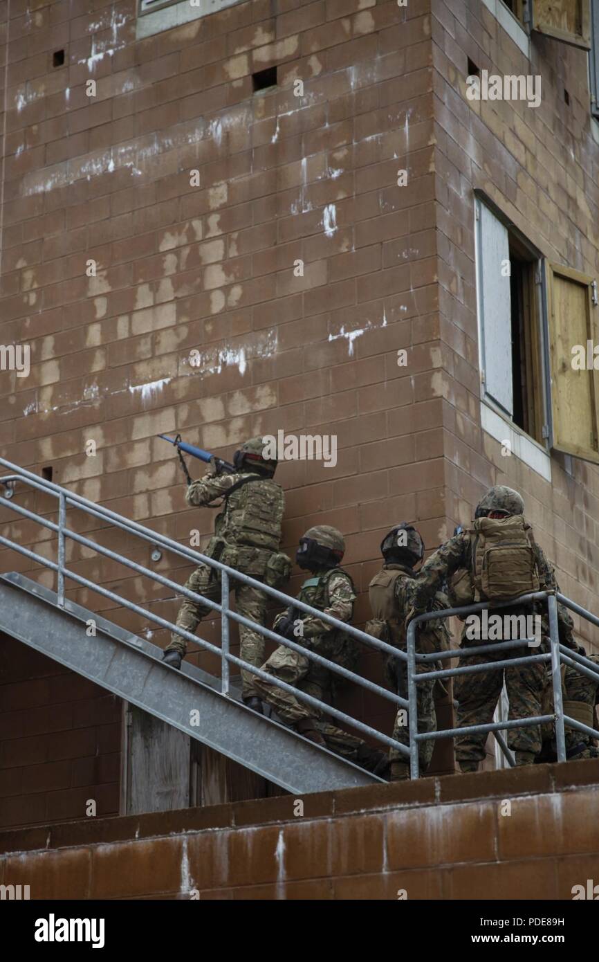 U.S. Marines with 6th Engineer Support Battalion, 4th Marine Logistics ...